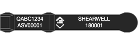 Shearwell Australia. Queensland NLIS EID Tag - Layout 4